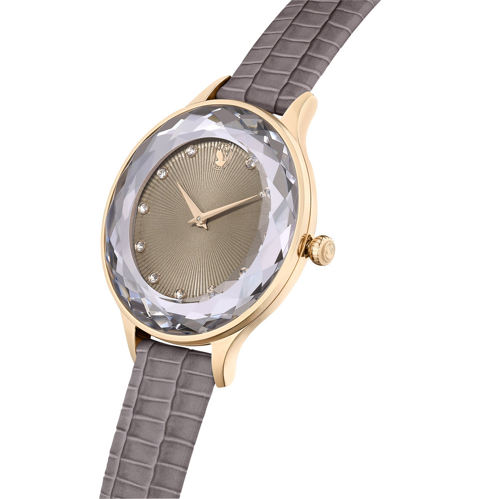Reloj Octea Nova, Fabricado en Suiza, Correa de piel, Beige, Acabado ...
