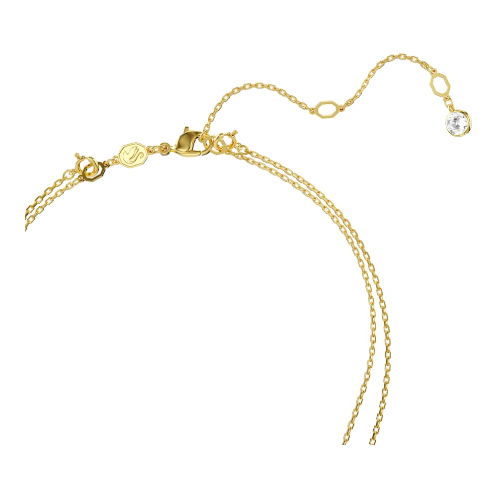 Colgante en capas Sublima, Blanco, Baño tono oro | Swarovski Ecuador