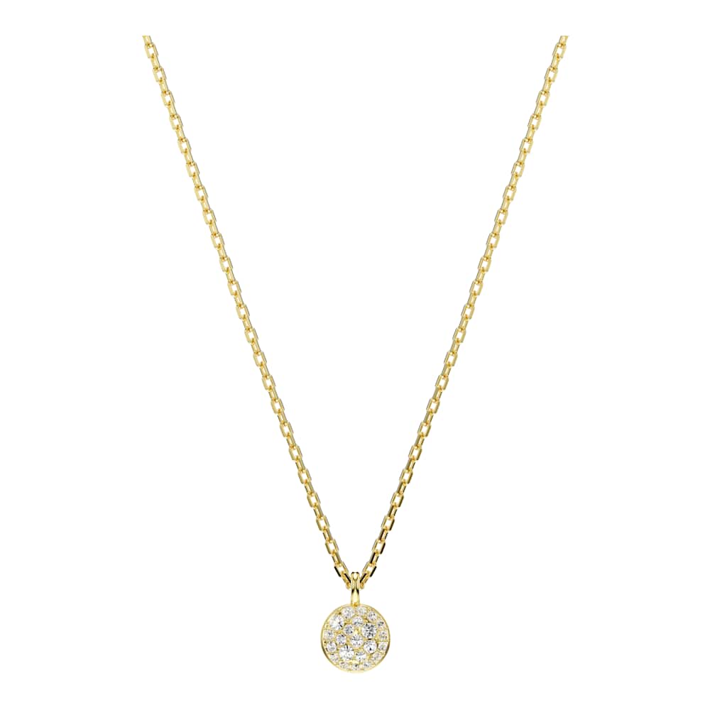 Colgante en capas Sublima, Blanco, Baño tono oro | Swarovski Ecuador