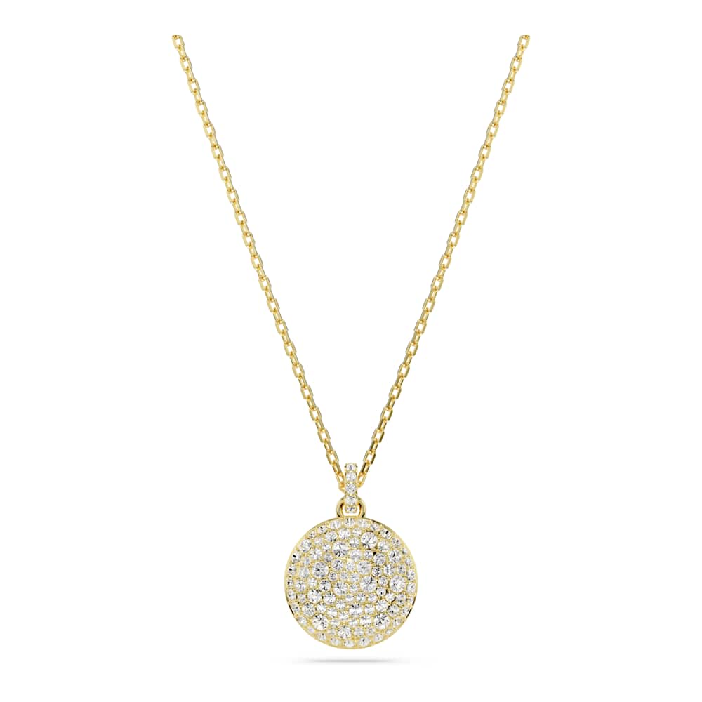 Colgante en capas Sublima, Blanco, Baño tono oro | Swarovski Ecuador