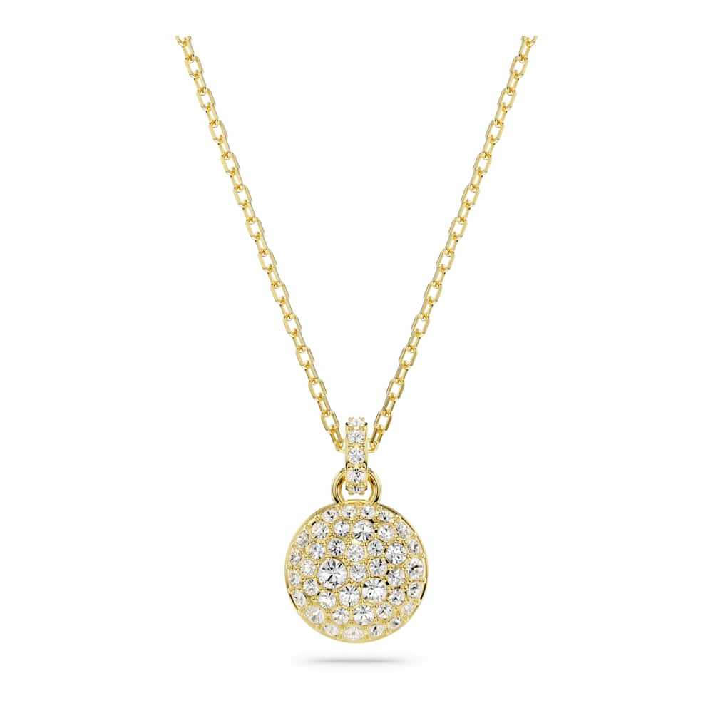 Colgante Sublima, Blanco, Baño tono oro | Swarovski Ecuador