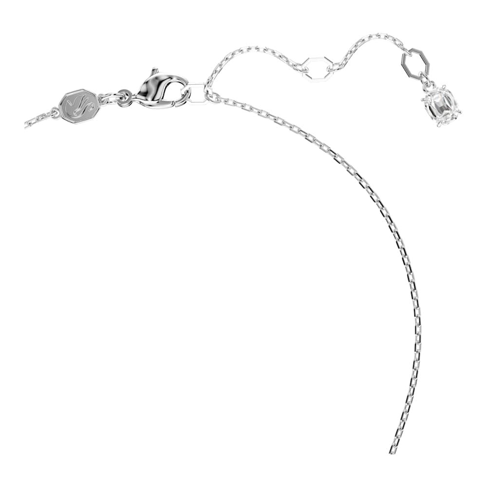 Colgante Idyllia, Corazón, Blanco, Baño de rodio | Swarovski Ecuador