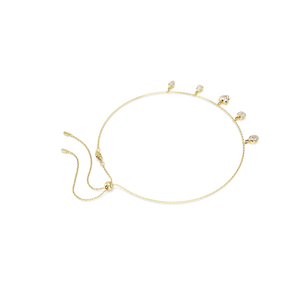 Collar Imber, Tallas mixtas, Blanco, Baño tono oro | Swarovski Ecuador