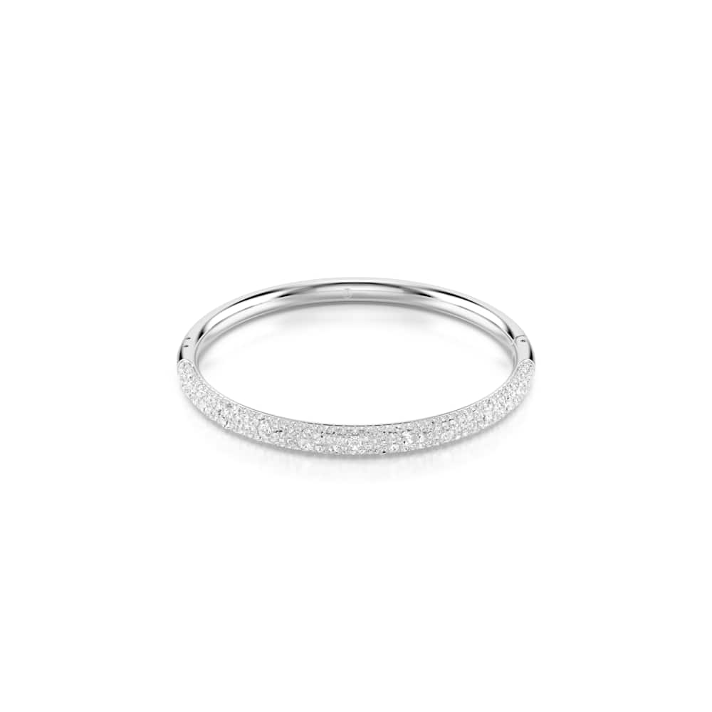 Brazalete Sublima, Pavé nieve, Blanco, Baño de rodio | Swarovski Ecuador